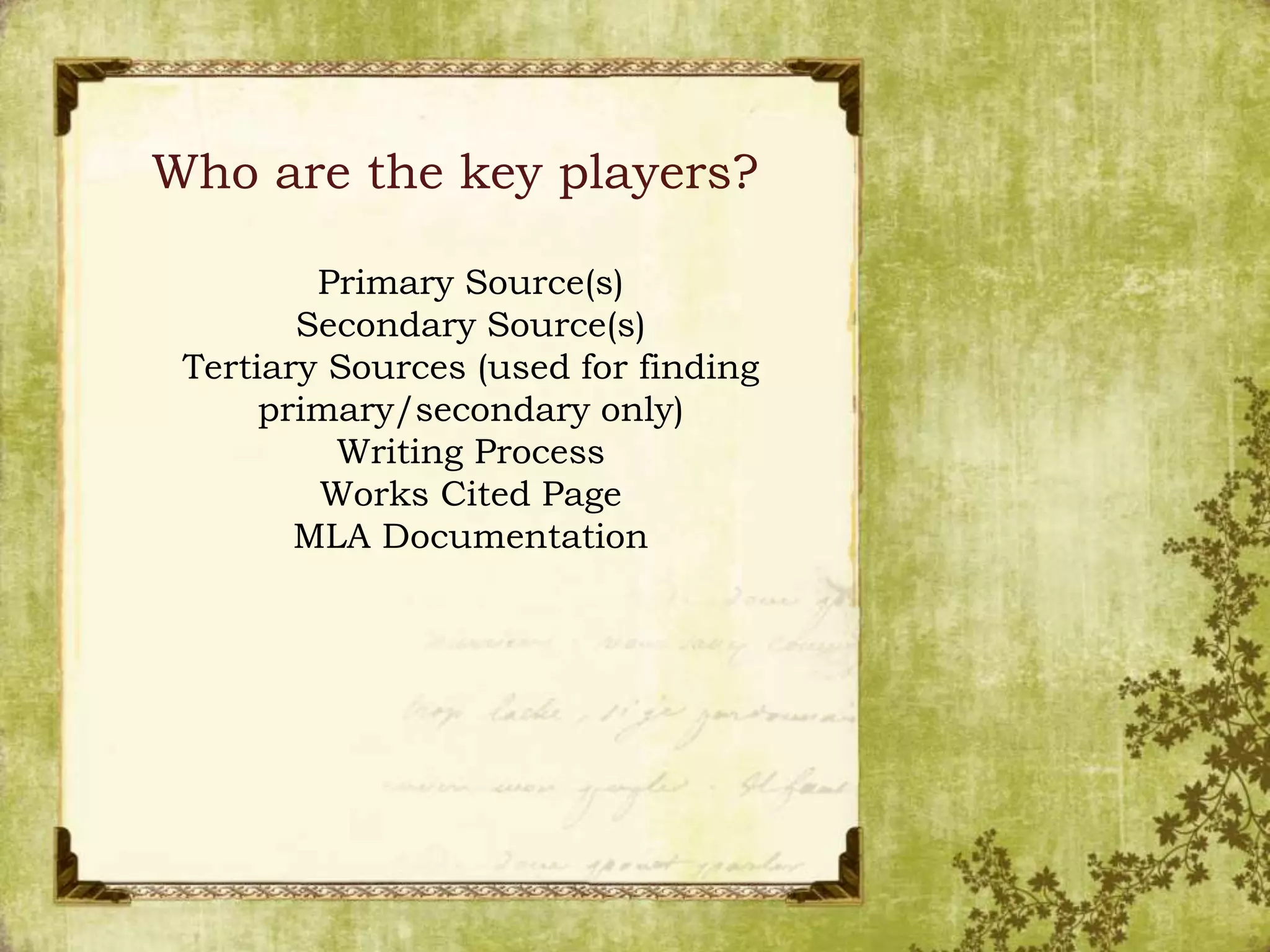 Components of a Research Paper | PPTX