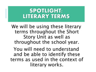 Literary Terms | PPT