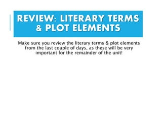 Short Stories Unit Overview | PPTX