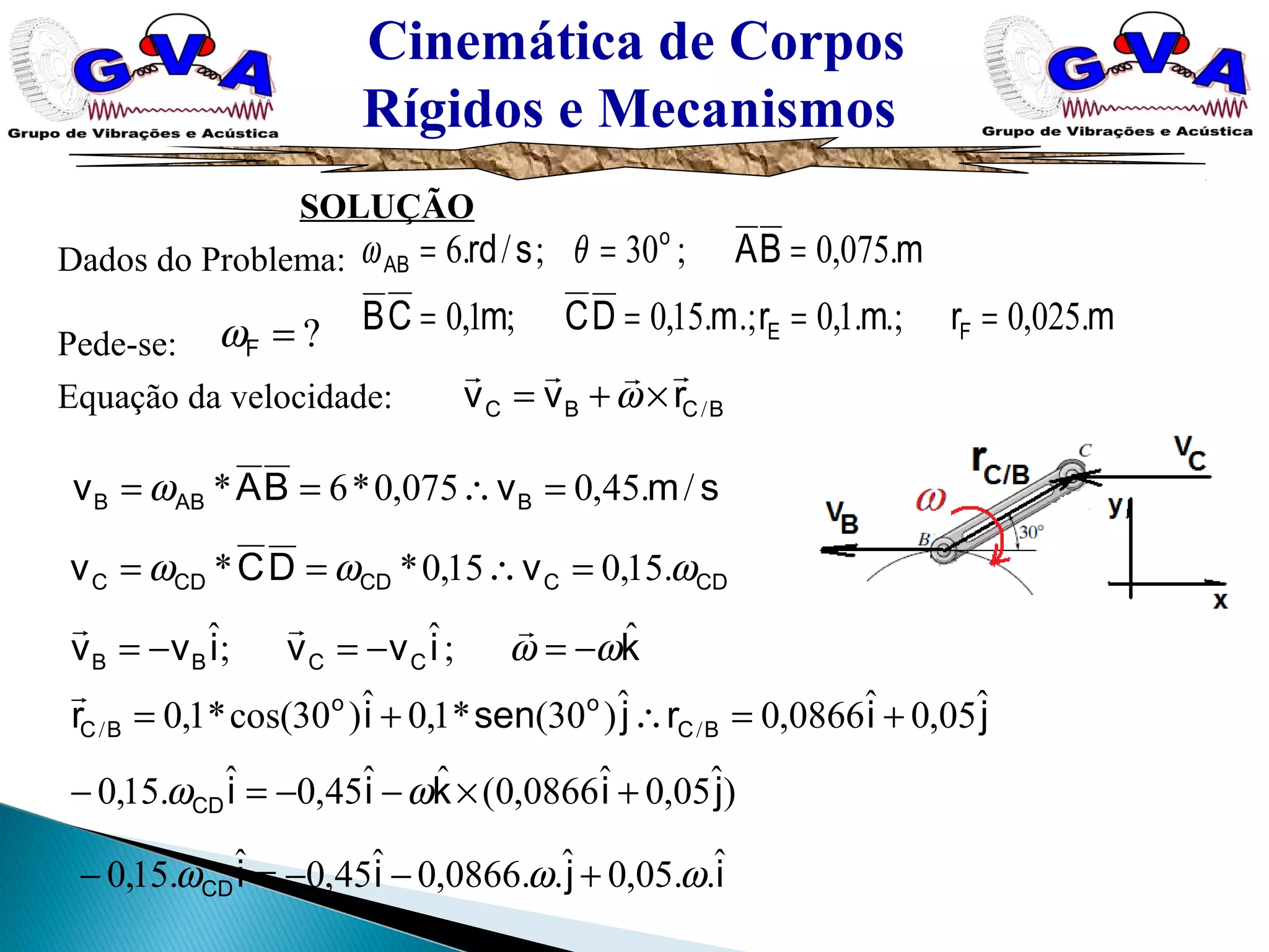 Notas de aula 3 cinematica mecanismos | PPT