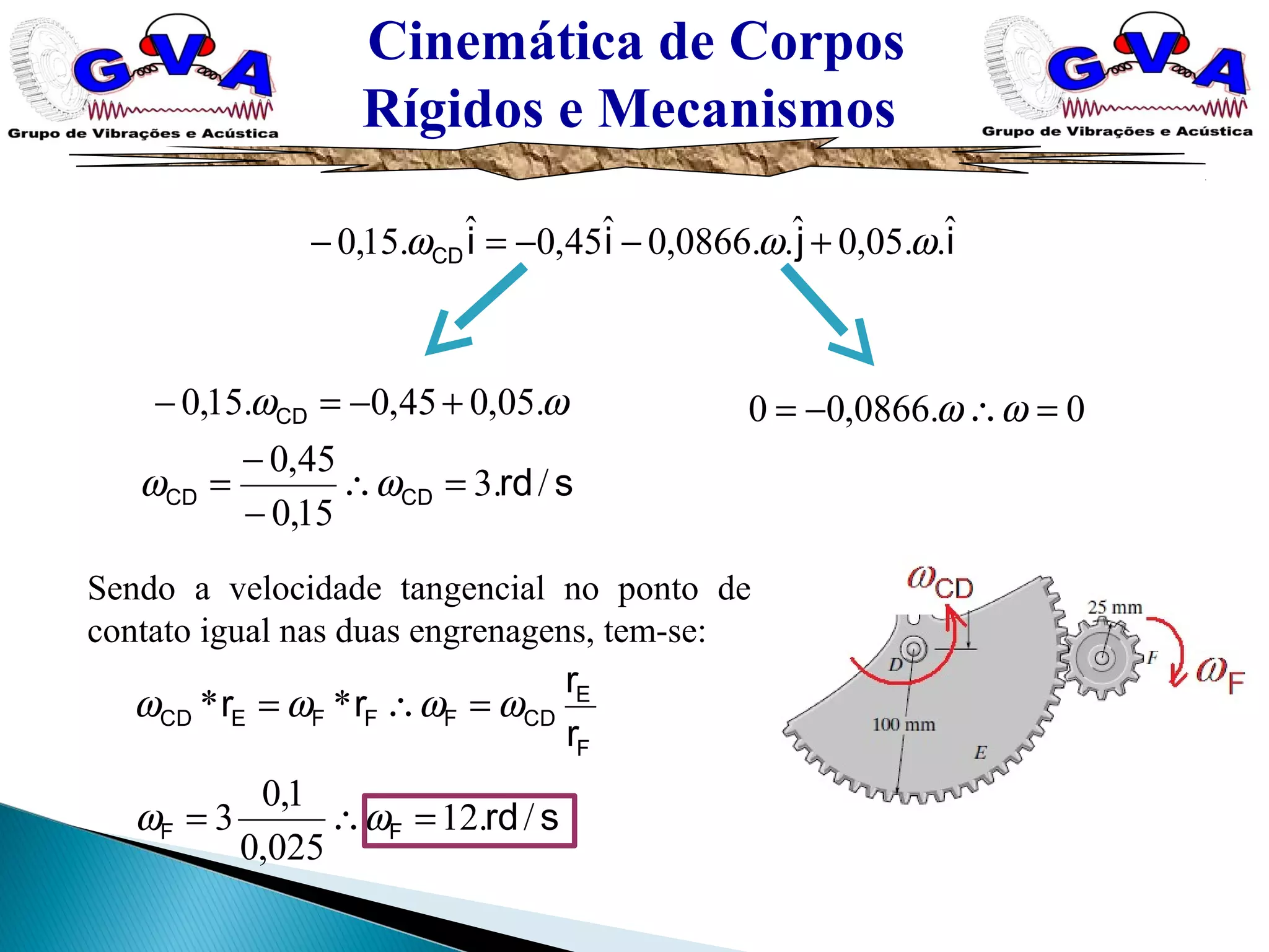 Notas de aula 3 cinematica mecanismos | PPT