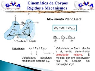 Notas de aula 3 cinematica mecanismos | PPT