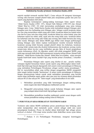 SYAHADAH DALAM STATUT KETERANGAN MAHKAMAH SYARIAH DI MALAYSIA - ASAS ...