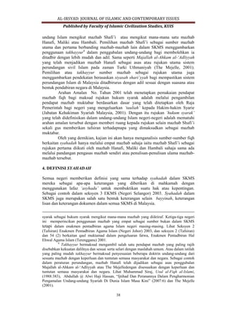 SYAHADAH DALAM STATUT KETERANGAN MAHKAMAH SYARIAH DI MALAYSIA - ASAS ...