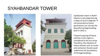 konservasi menara syahbandar | PPT