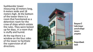 konservasi menara syahbandar | PPT