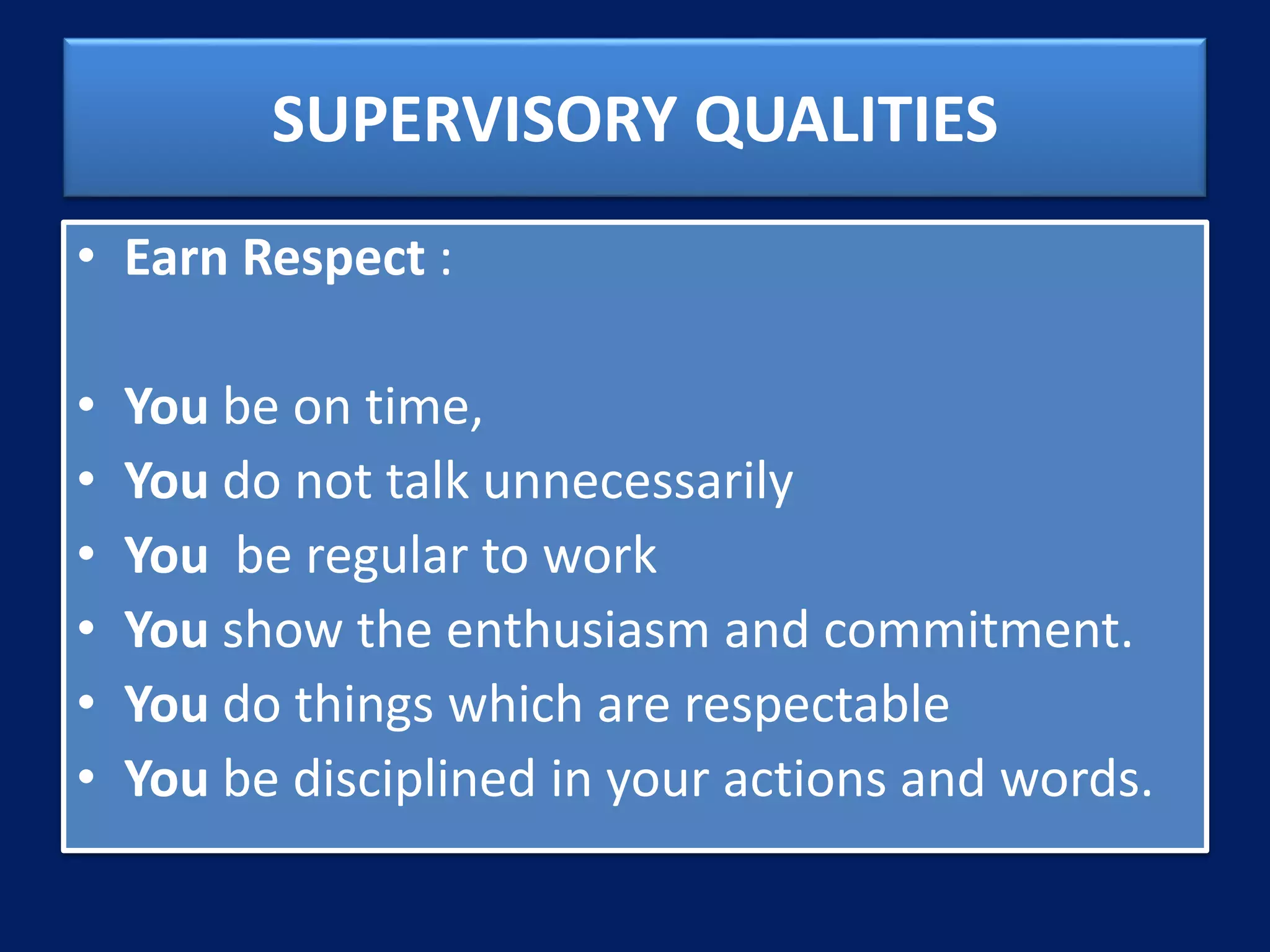 Effective Supervisory Skills for Managers | PPTX