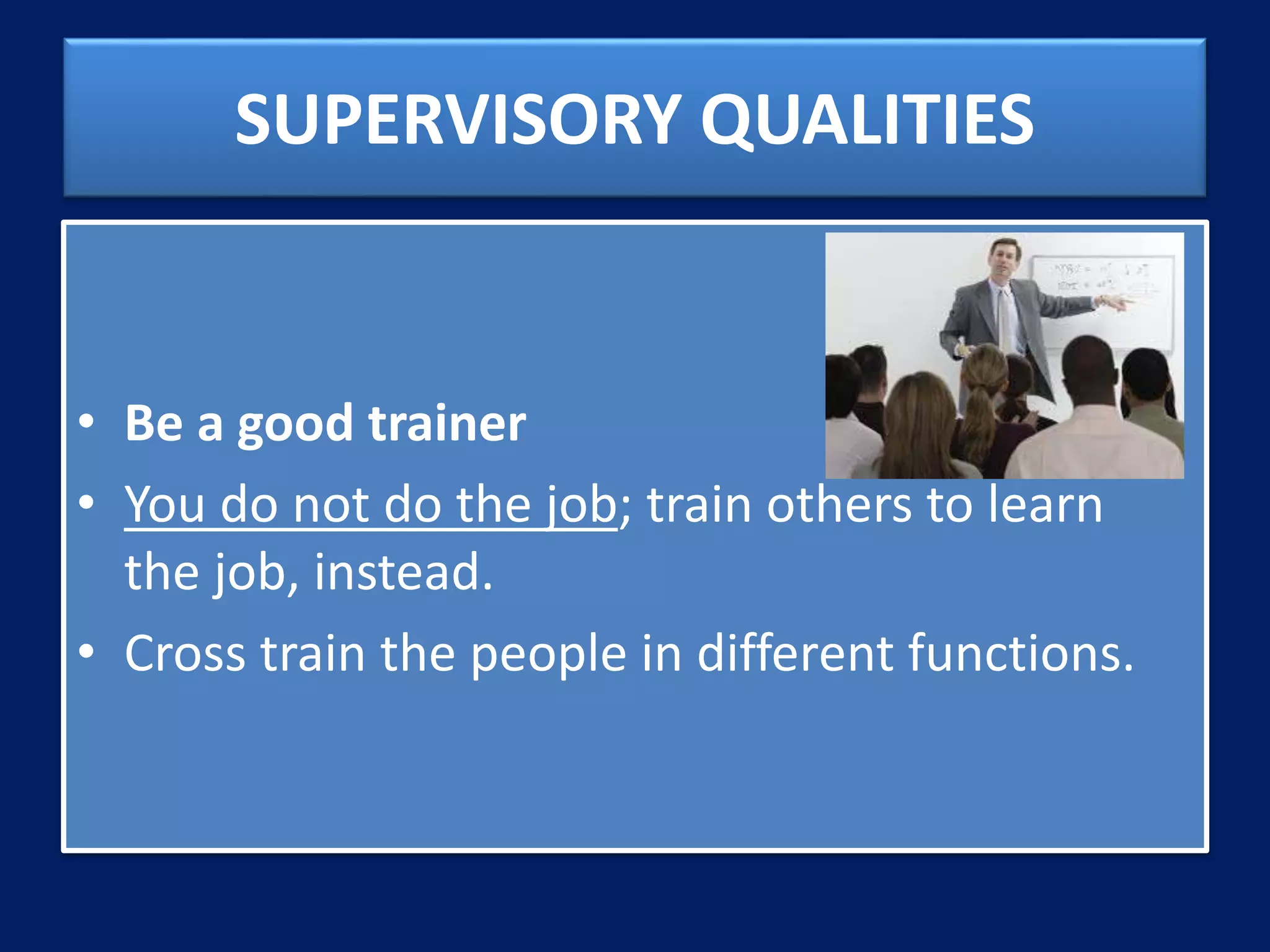 Effective Supervisory Skills for Managers | PPTX