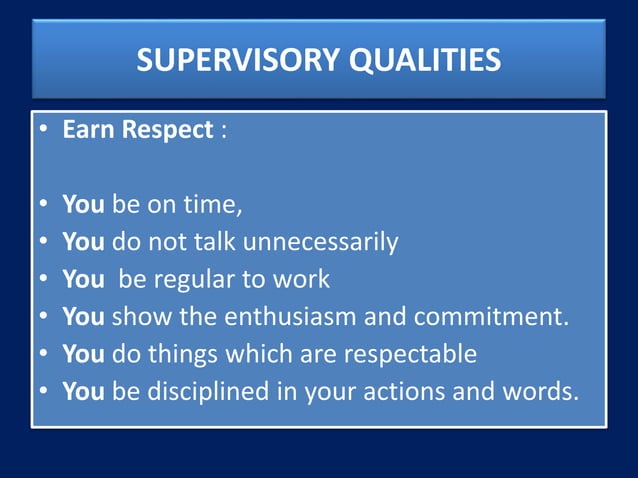 Effective Supervisory Skills for Managers | PPTX