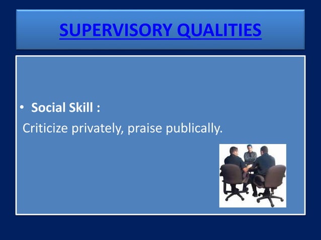 Effective Supervisory Skills for Managers | PPTX