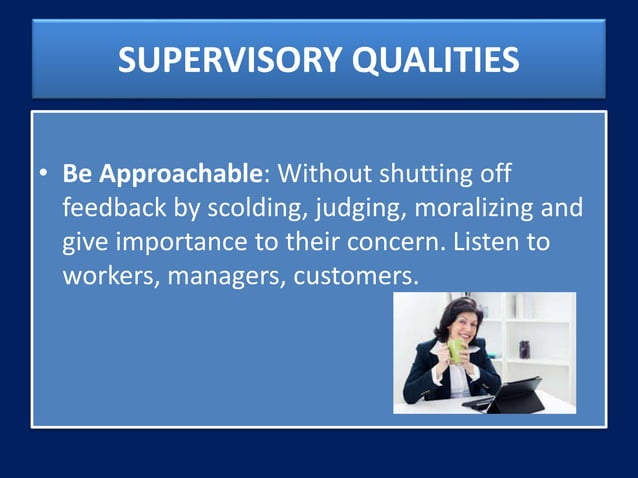 Effective Supervisory Skills for Managers | PPTX