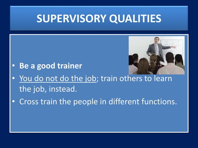Effective Supervisory Skills for Managers | PPTX
