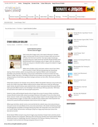 Syaikh abdullah quilliam | PDF