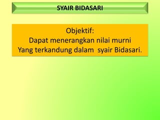 Syair bidasari nilai murni | PPT