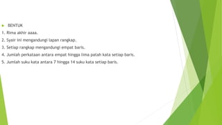 Syair makna riak tingkatan 5 | PPT