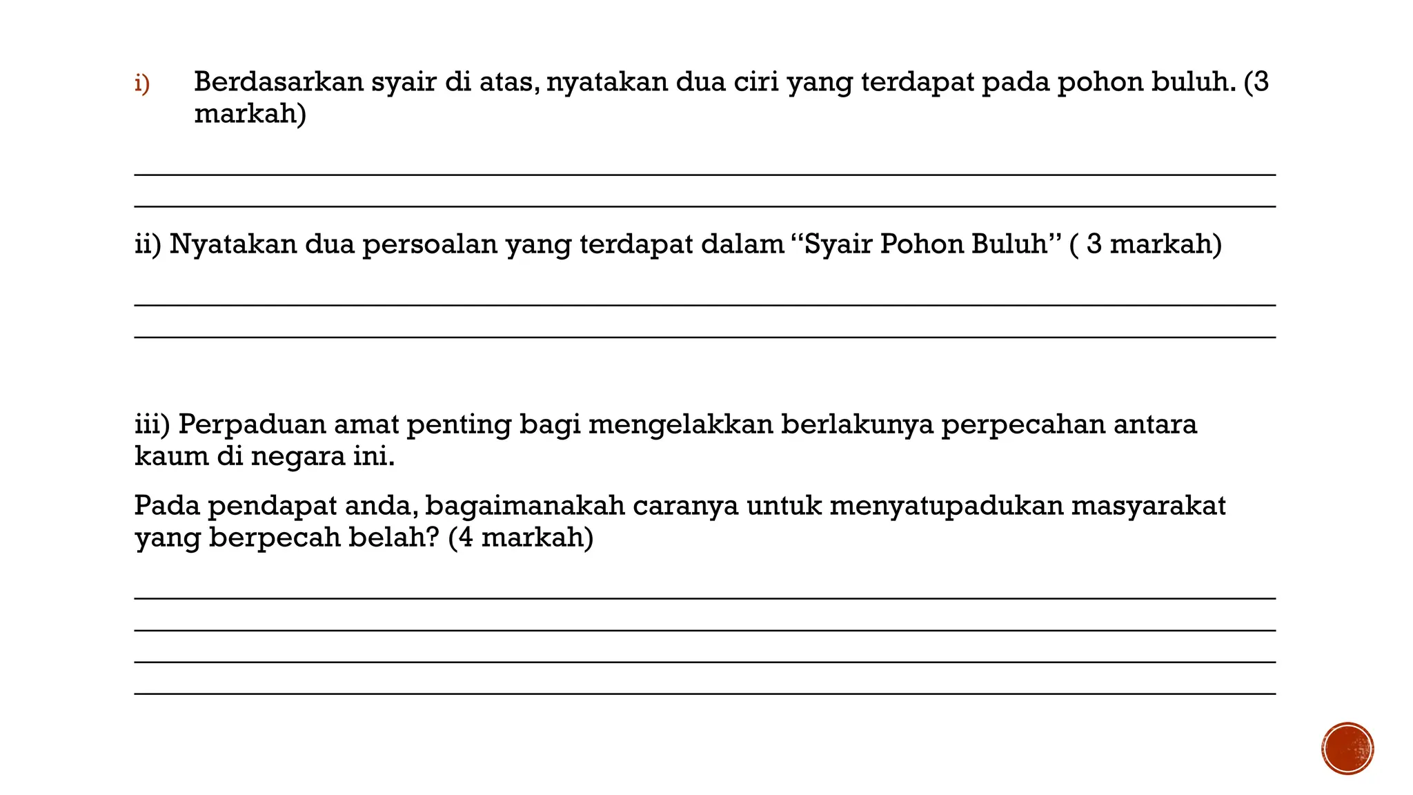 komsas tingkatan 1 syair pohon buluh antologi kuingin berterima kasih ...