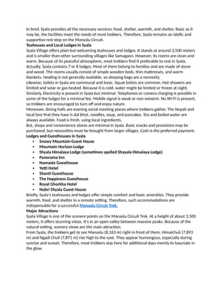 Syala Originally published on Haven Holidays Nepal.docx