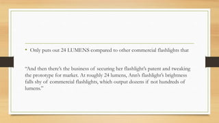 hollow flashlight | PPTX | Technology & Computing