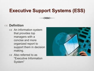 SYANDES K32 - Types of Information Systems Quiz #3 | PPT
