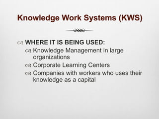 SYANDES K32 - Types of Information Systems Quiz #3 | PPT