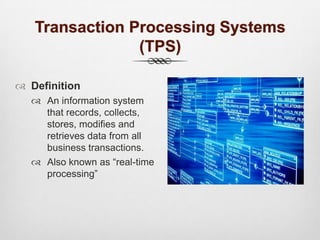SYANDES K32 - Types of Information Systems Quiz #3 | PPT