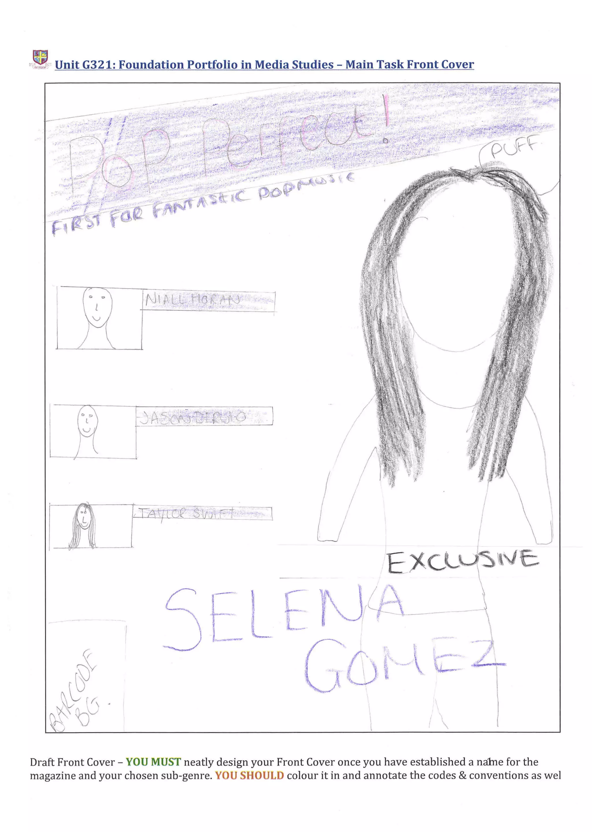 Syan Magahy - Main Task Hand Drawn Drafts | PDF