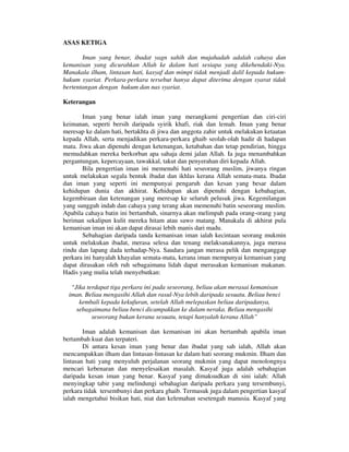 Syarah Pendek Usul 20 - Imam Hassan al Banna (IHAB) | PDF