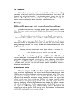 Syarah Pendek Usul 20 - Imam Hassan al Banna (IHAB) | PDF