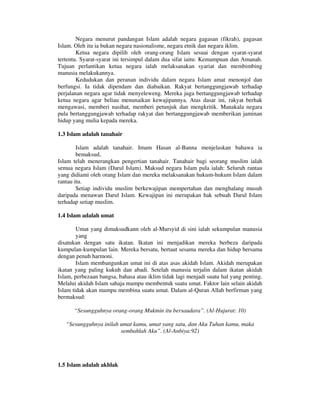 Syarah Pendek Usul 20 - Imam Hassan al Banna (IHAB) | PDF