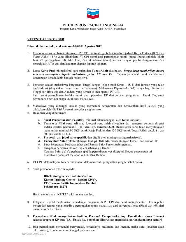 Syarat kp-atau-ta-di-chevron | PDF