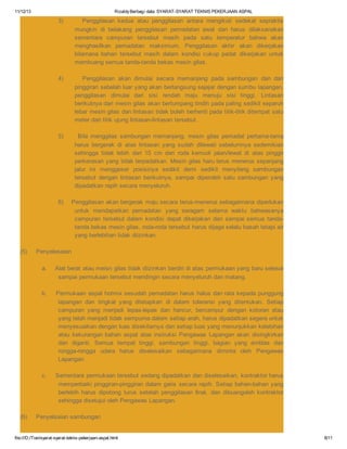 Syarat syarat teknis pekerjaan aspal | PDF