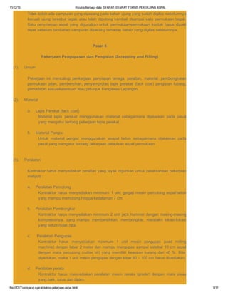 Syarat syarat teknis pekerjaan aspal | PDF