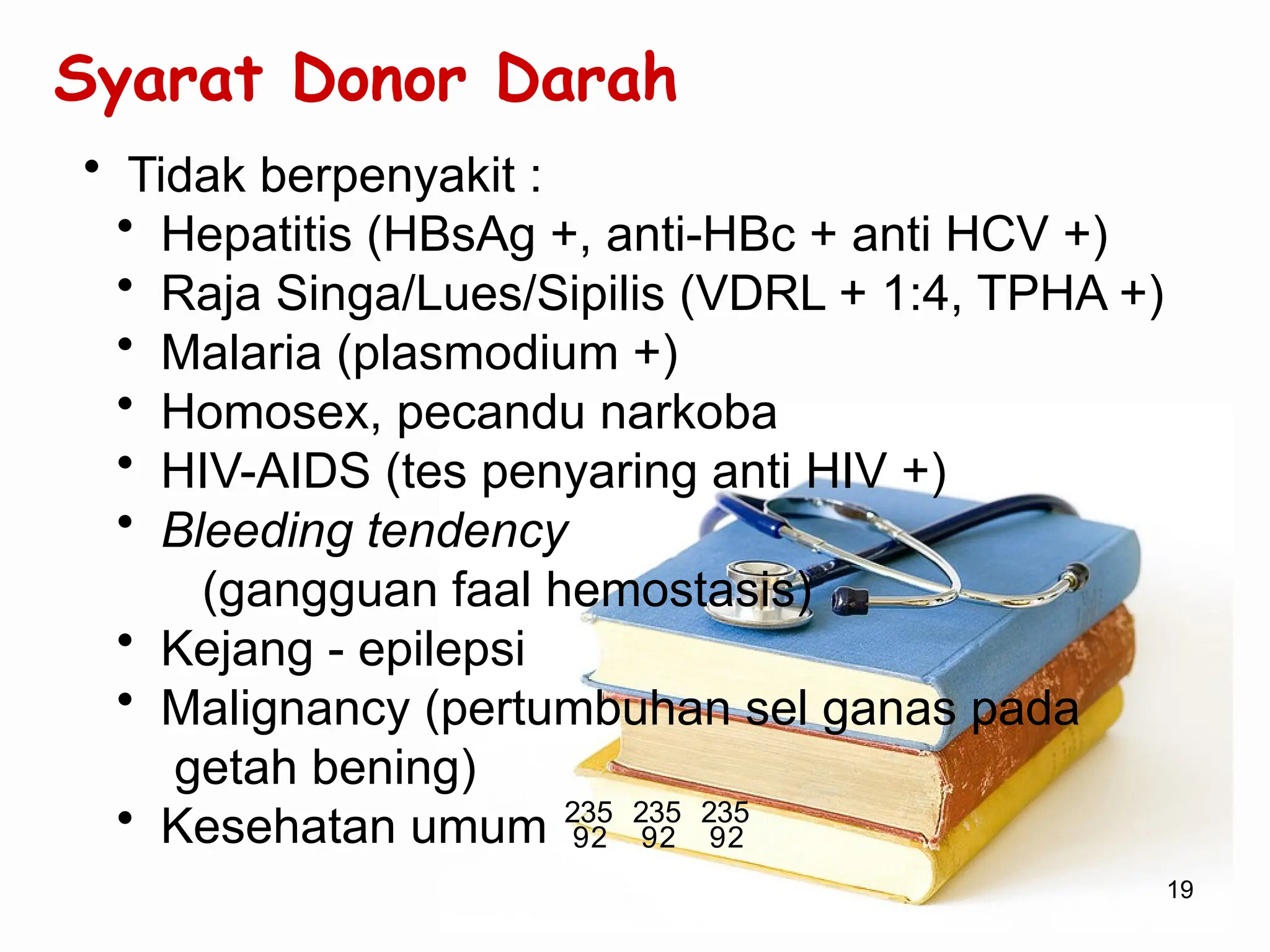 SYARAT-SYARAT TRANSFUSI DARAH pada manusia | PPTX