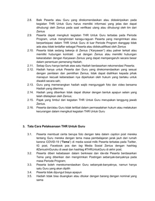 Syarat dan ketentuan kontes thr untuk guru | PDF