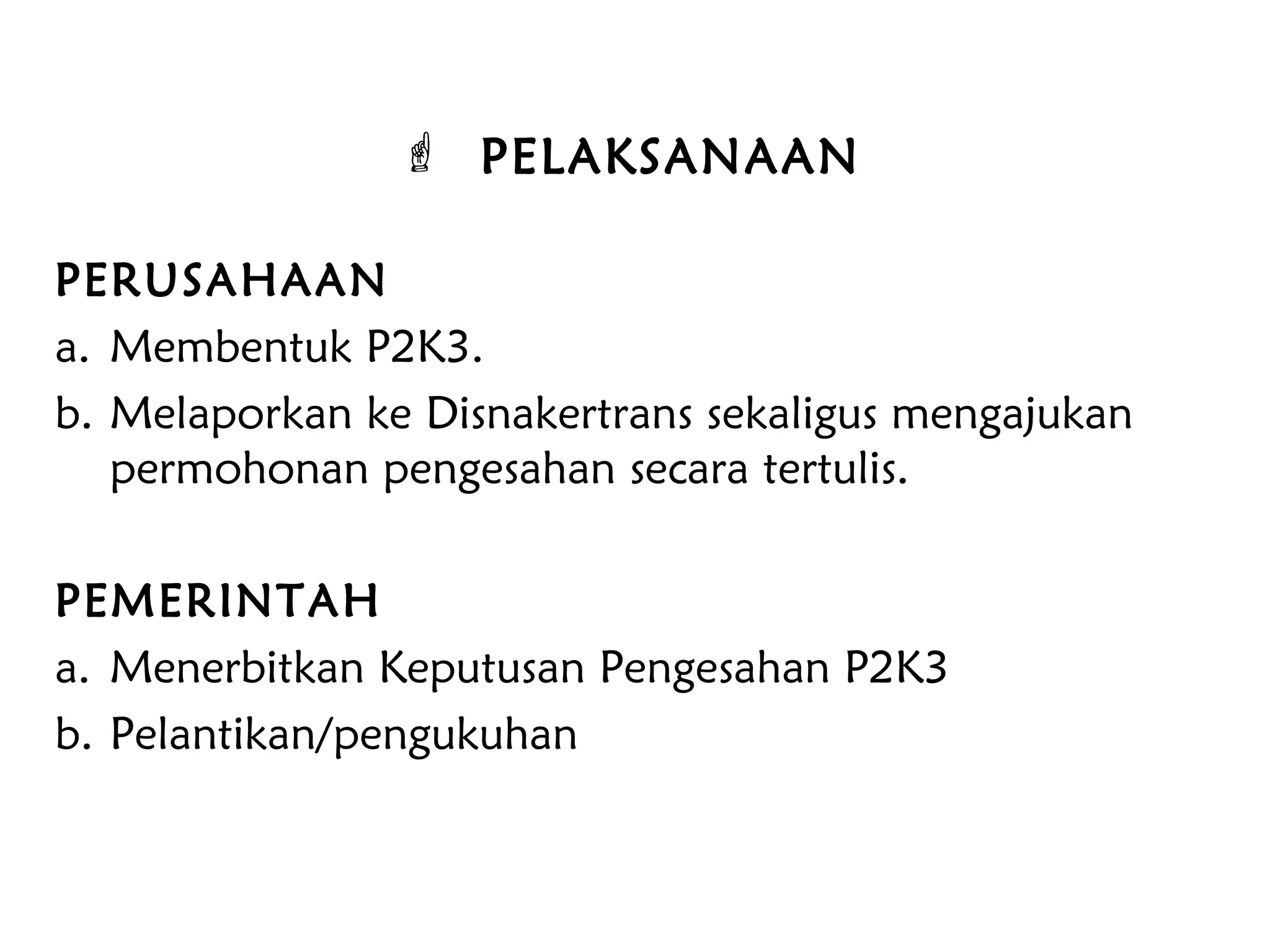Syarat pembentukan P2K3 | PPT