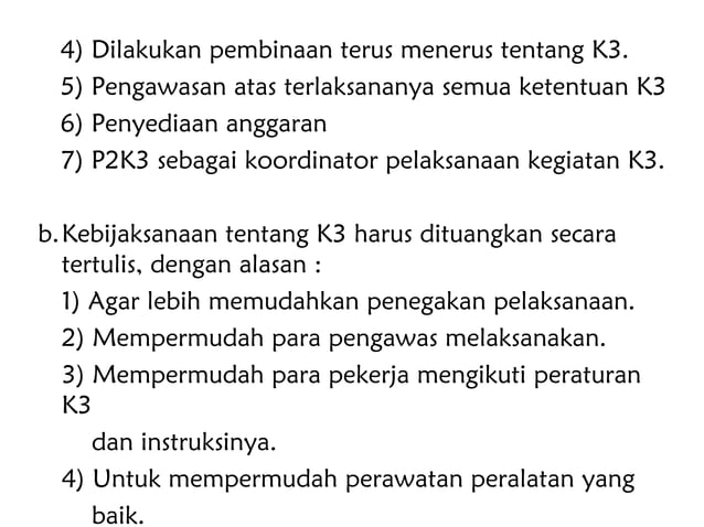 Syarat pembentukan P2K3 | PPT