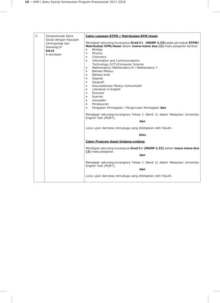 Syarat stpm setaraf | PDF