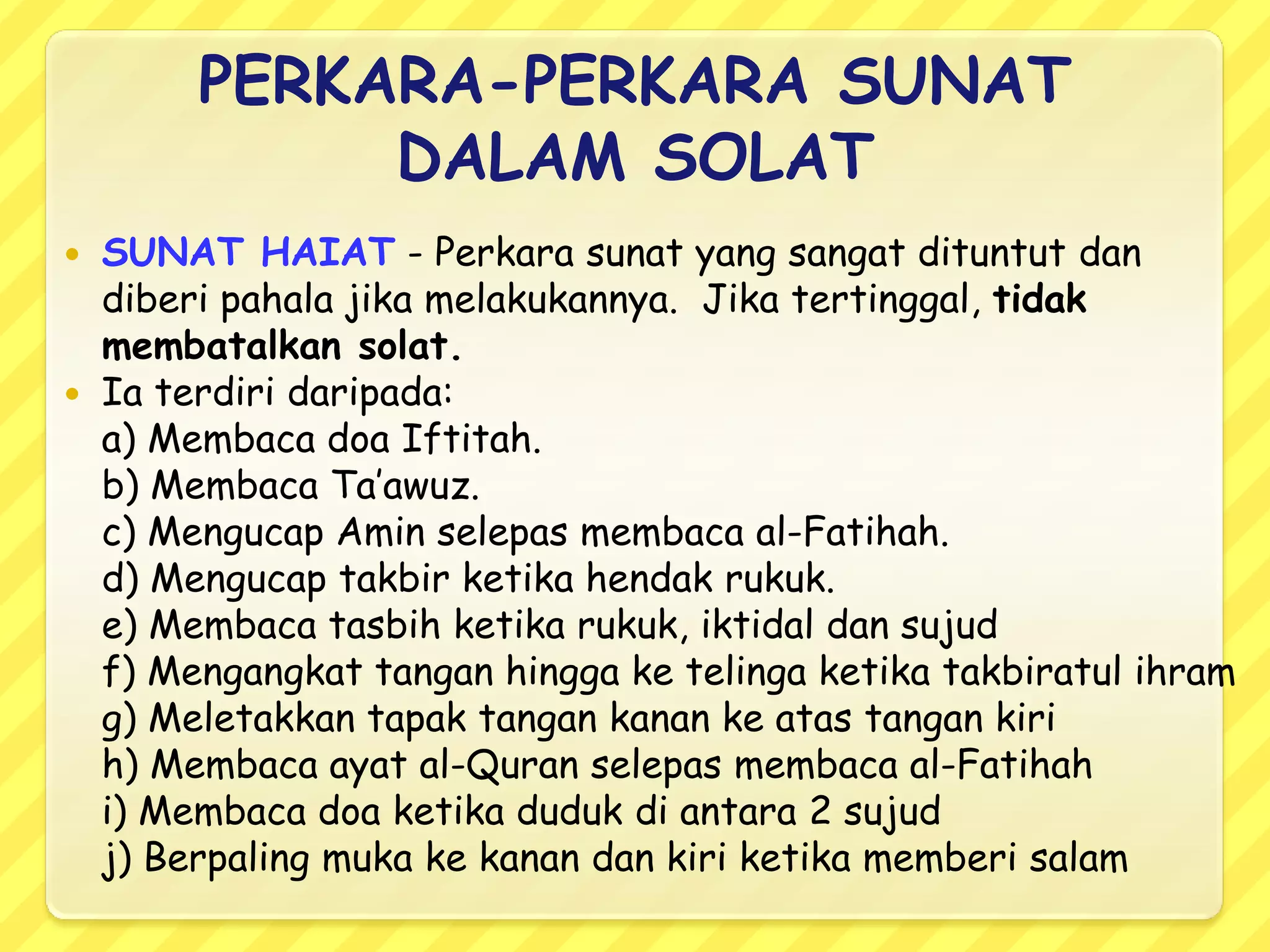 Solat: Pengertian, Syarat, Rukun & Sunat | PPTX