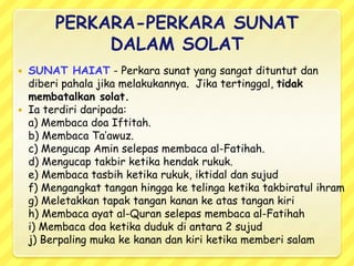 Solat: Pengertian, Syarat, Rukun & Sunat | PPTX