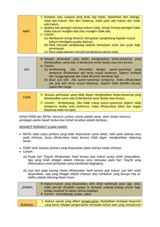 Syariah hukum taklifi | PDF