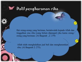 syariah riba dalam pinjaman peribadi | PPTX