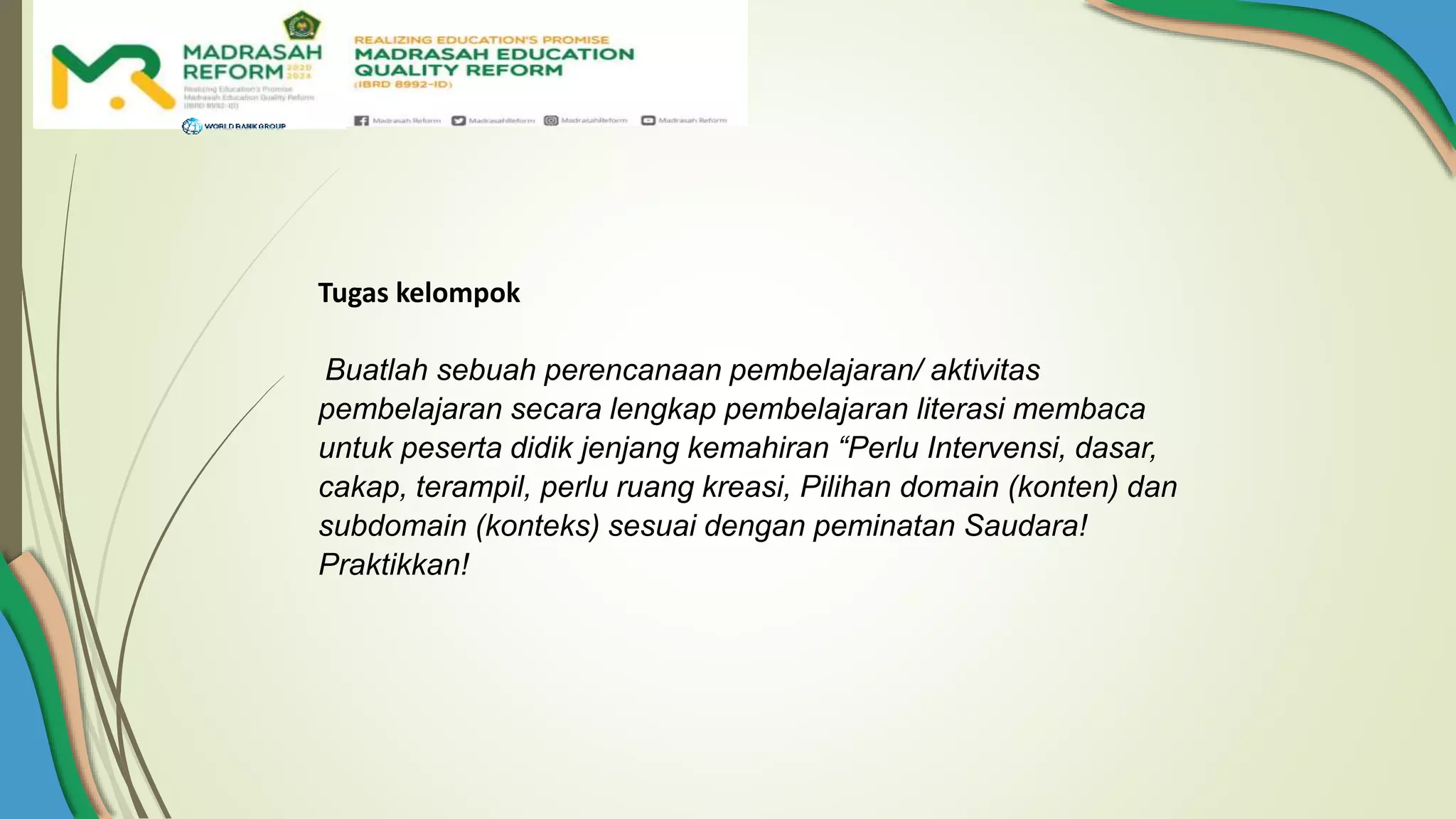 Literasi Membaca Jenjang Kemahiran Terampil dan Perlu Ruang Kreasi | PPT