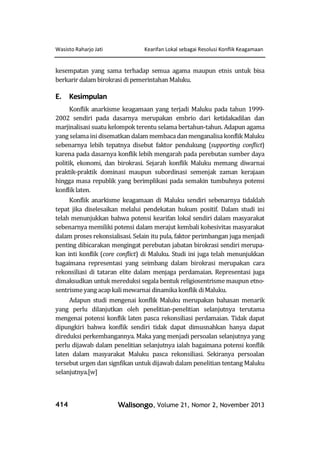 Syarif, kearifan lokal sebagai | PDF