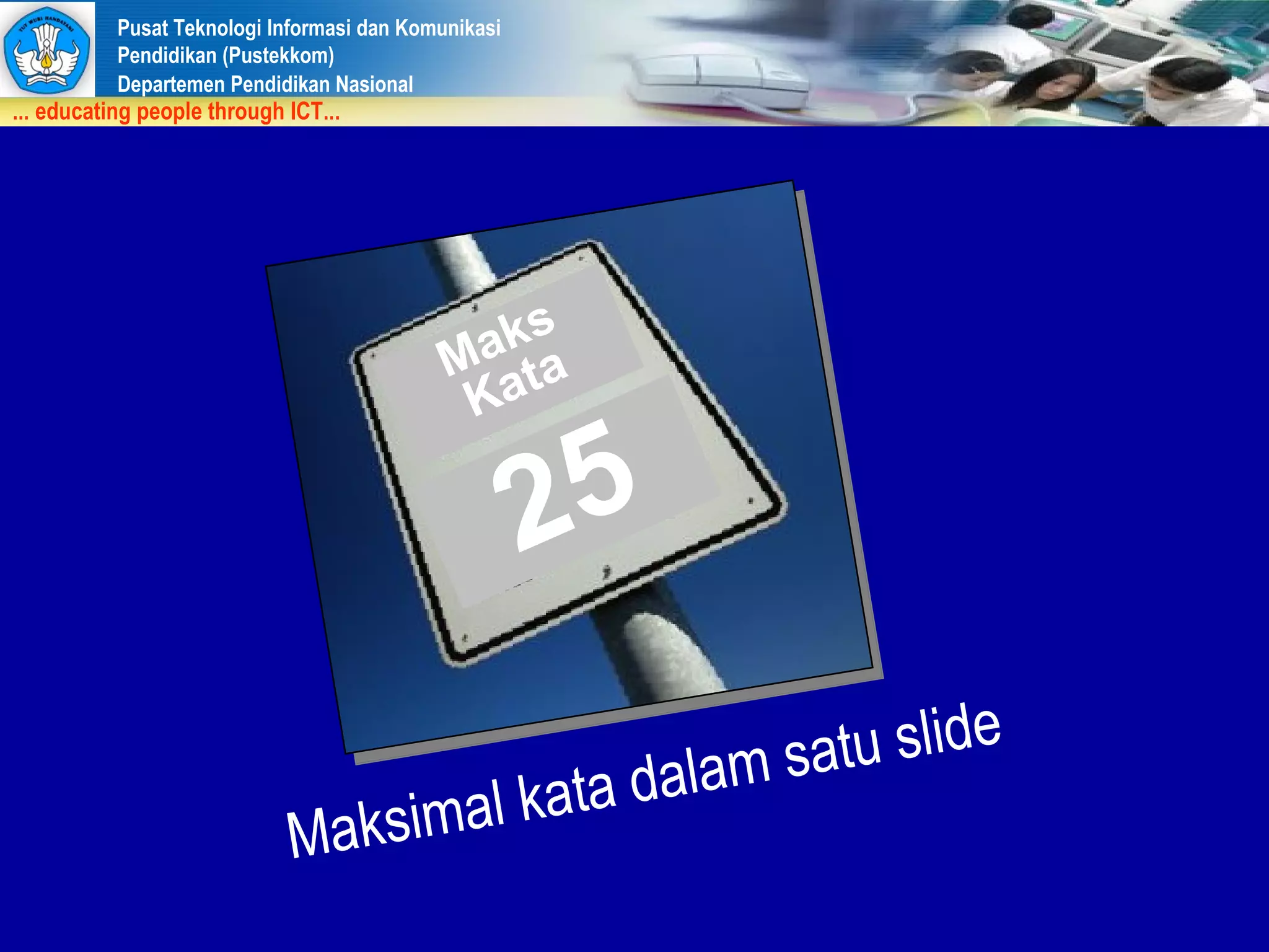 Syarifudin, belajar power point | PPT