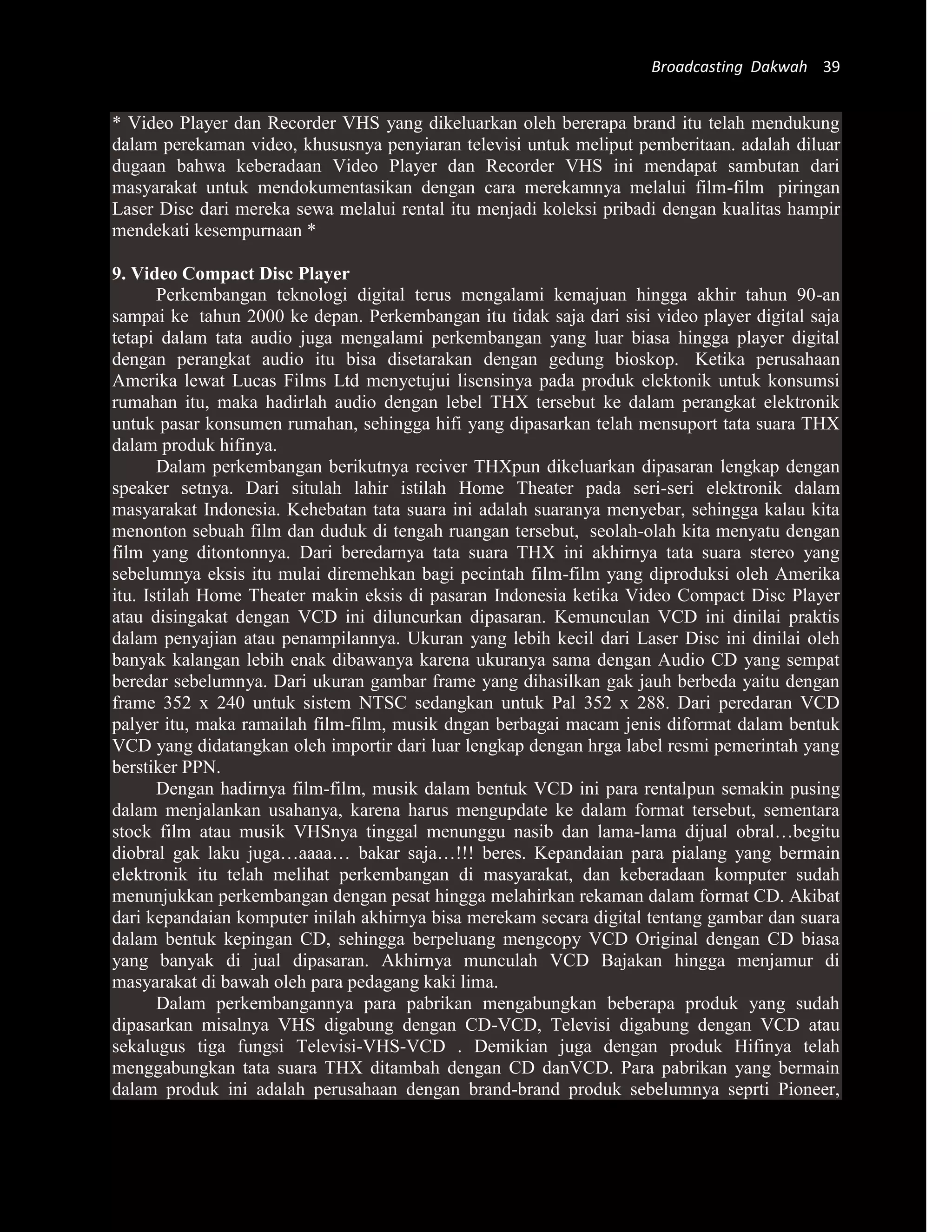 Syarifudin, broacasting dakwah | PDF