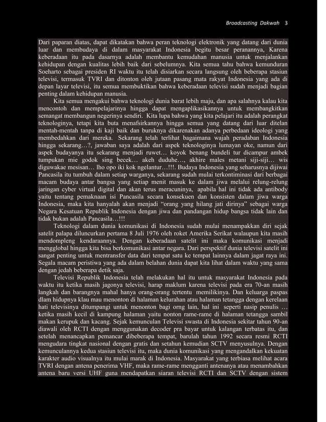 Syarifudin, broacasting dakwah | PDF