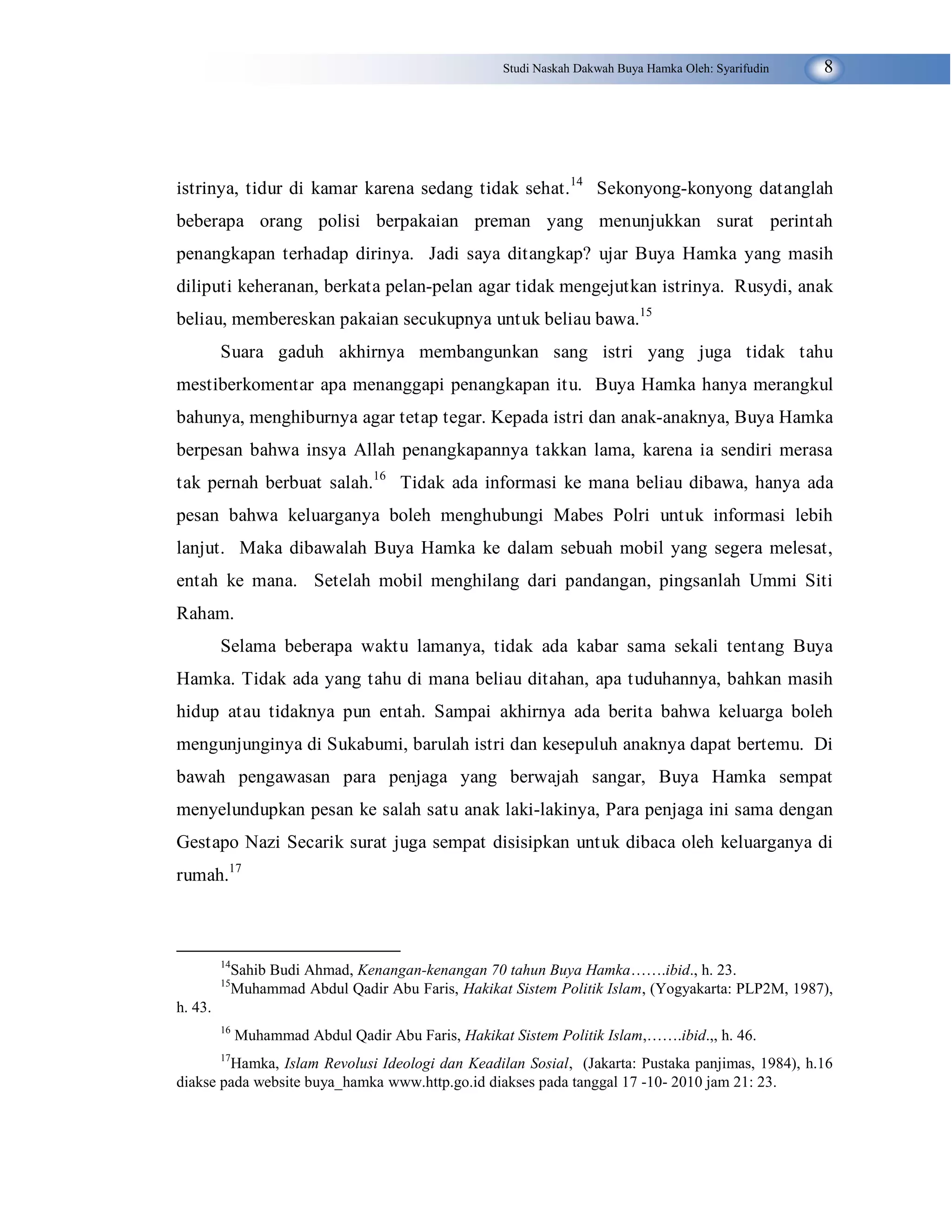 Syarifudin, studi naskah dakwah | PDF