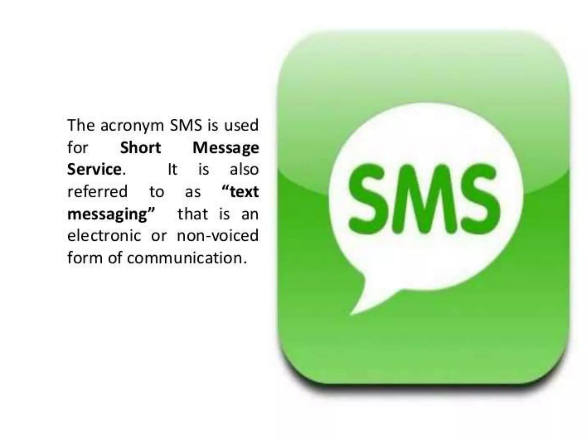 Short Message Service (SMS) | PPT