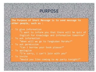 Short Message Service (SMS) | PPT