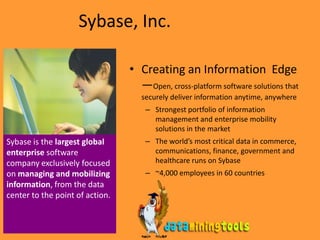 Sybase: Power Designer | PPT